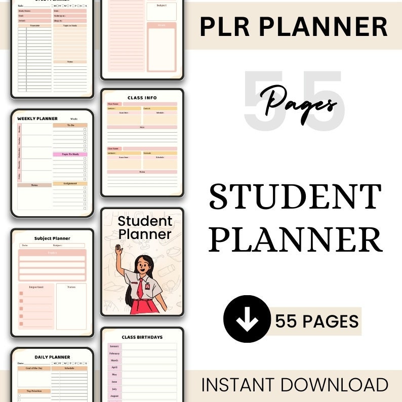 Student Planner / School Planner / Assignment Tracker / College Planner ...