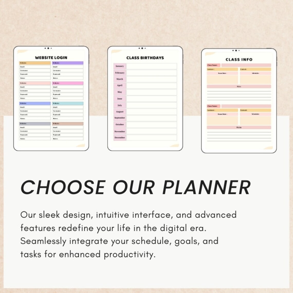 Student Planner / School Planner / Assignment Tracker / College Planner ...