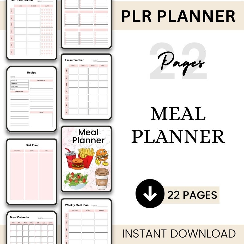 Weekly Meal Planner / Grocery List / Digital Meal Planner / Automated ...