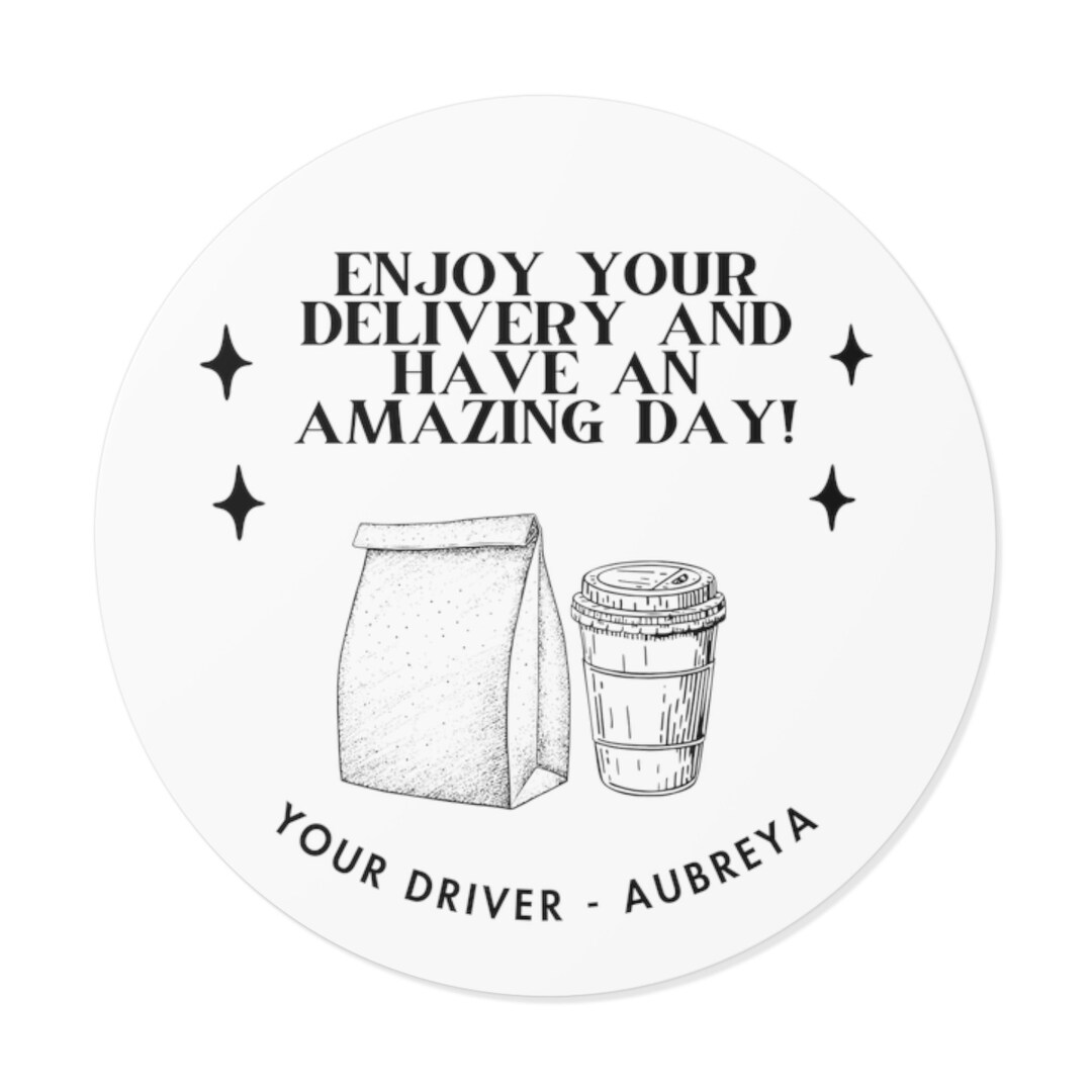 Personalized Food Delivery Stickers | Ubereats Delivery Stickers ...