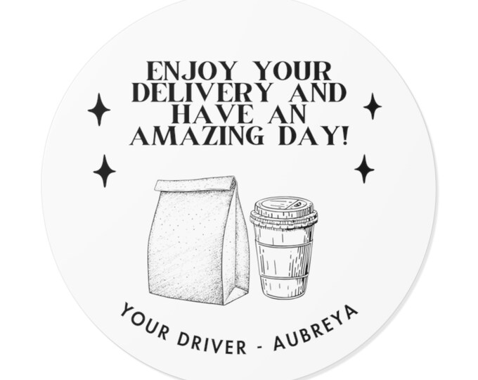 Personalized Food Delivery Stickers | Ubereats Delivery Stickers ...