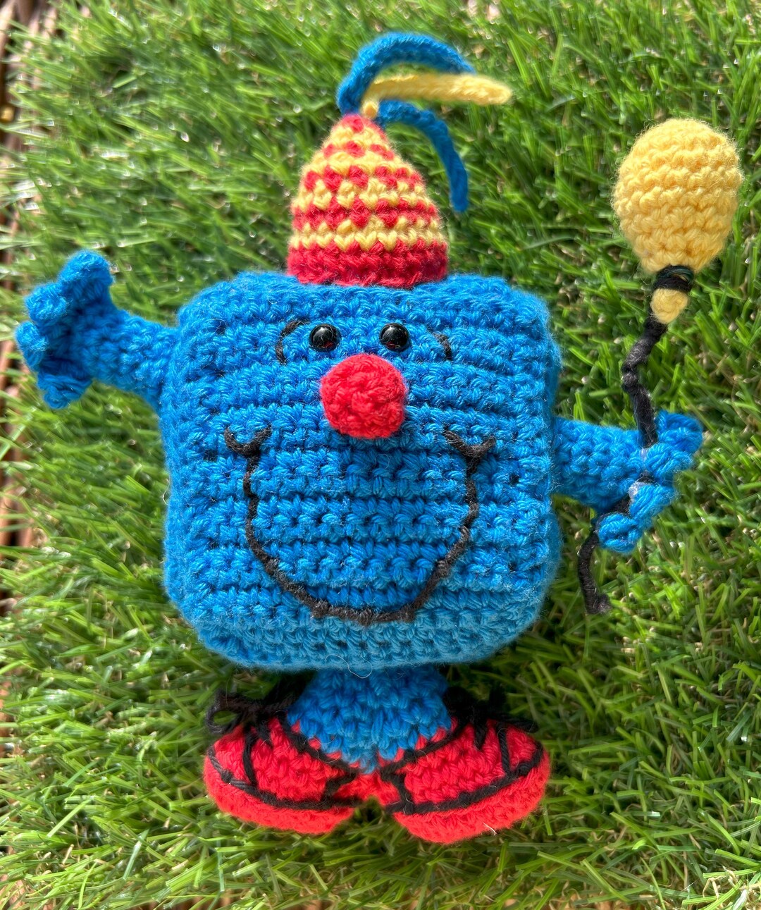 Mr Birthday, Handmade Crochet, Mr Men Collection - Etsy