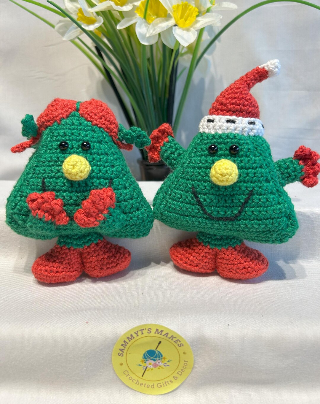 Crocheted Mr Christmas & Little Miss Christmas - Etsy