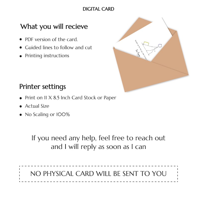 Printable Moving Card, Printable Travel Card, Bon Voyage Card, Safe ...