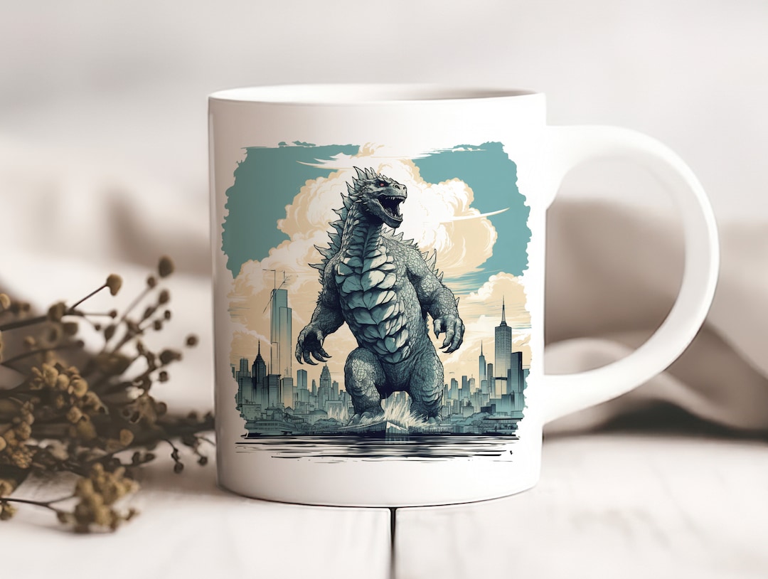 Godzilla in New York Coffee Mug 11oz, Gifts for Monster Lovers ...
