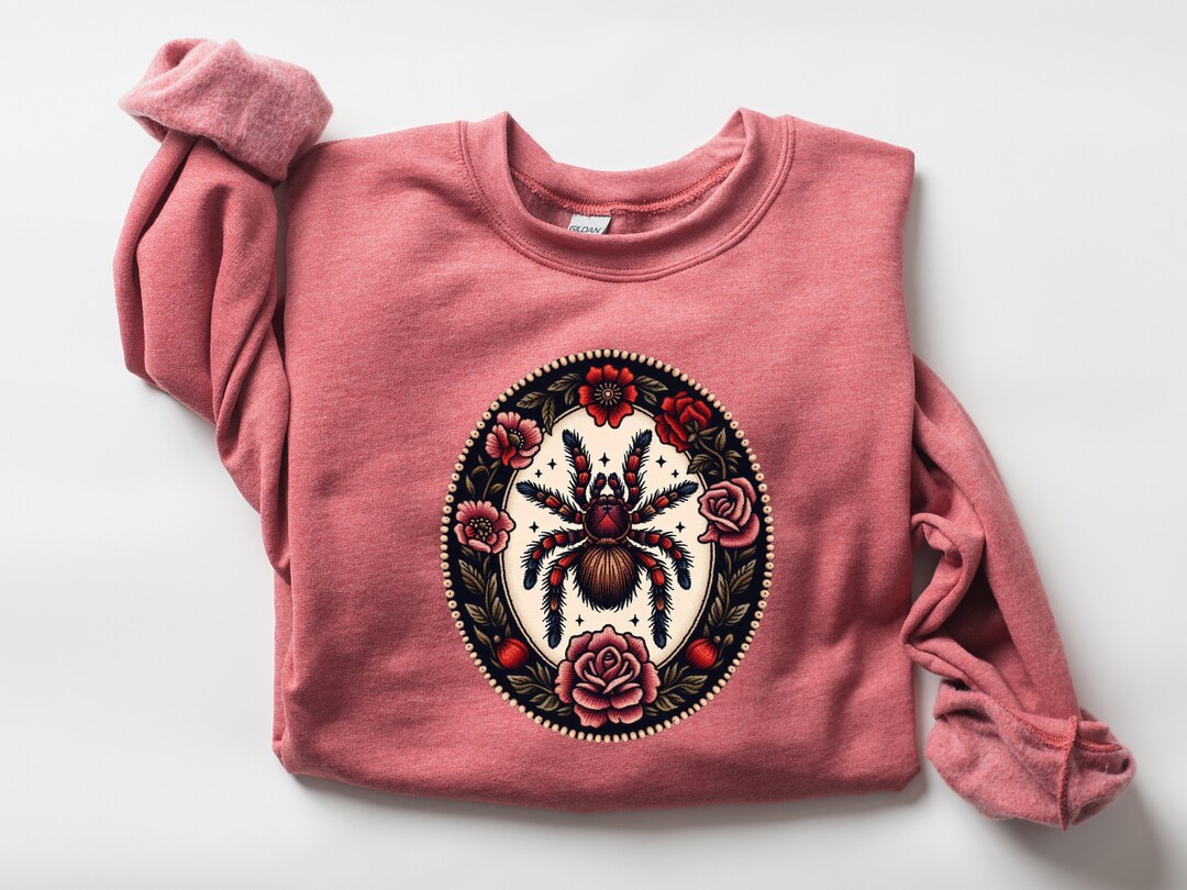 Traditional Embroidery Inspired Style Tarantula Sweatshirt, Mother's ...