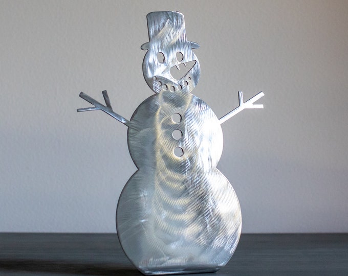 Metal Rusty Snowman - Etsy