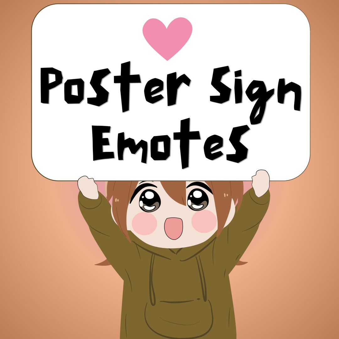 Cute Poster Girl Emotes - Etsy
