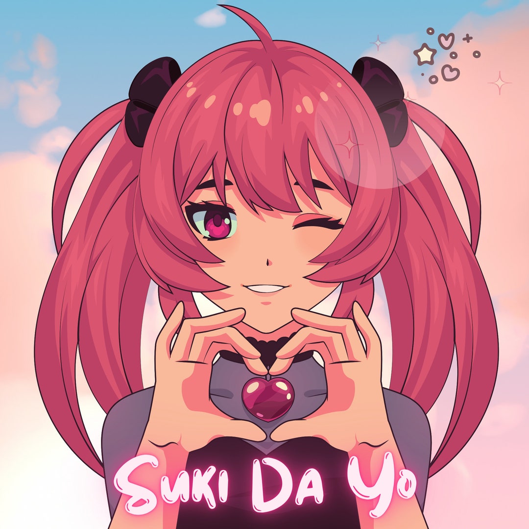 Anime Girl Discord Sticker - Etsy