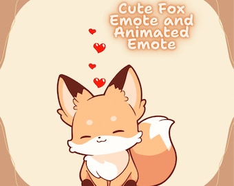 Animated Muscle Fox Emote Buff Fox Emote Fox Twitch Emote Twitch ...