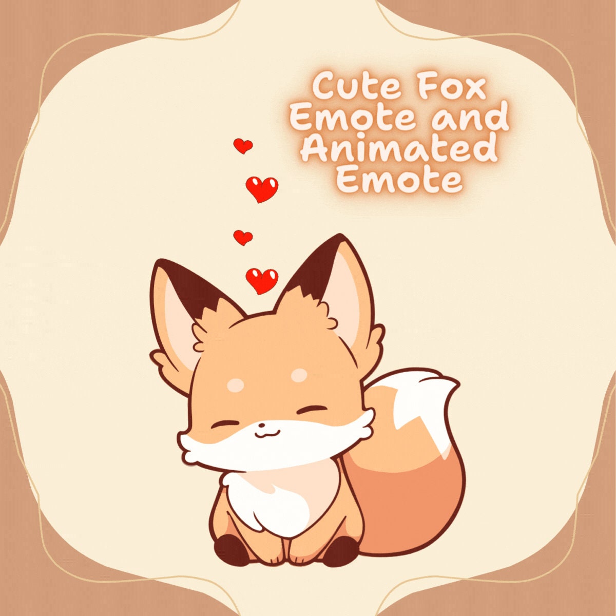 Cute Fox Emote/animated Emote - Etsy
