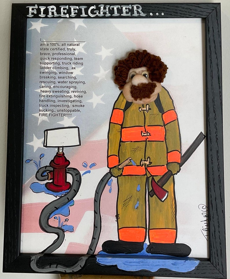 Fire Fighter, Fire Man, Plaque, Funny, Sign, Personable, Sport, Gift ...