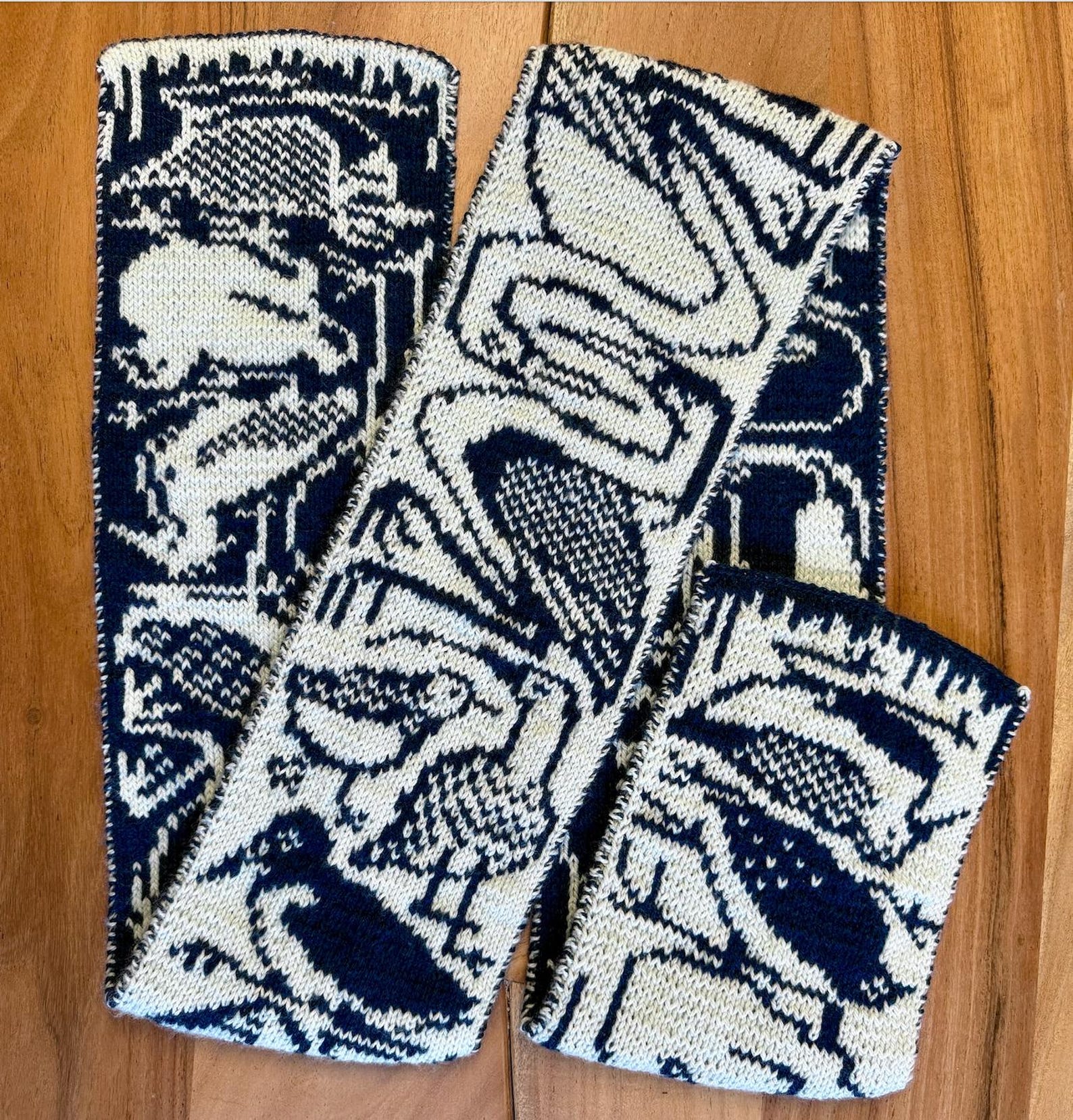 PDF Pattern - Wading Birds Double Knit Scarf - Etsy