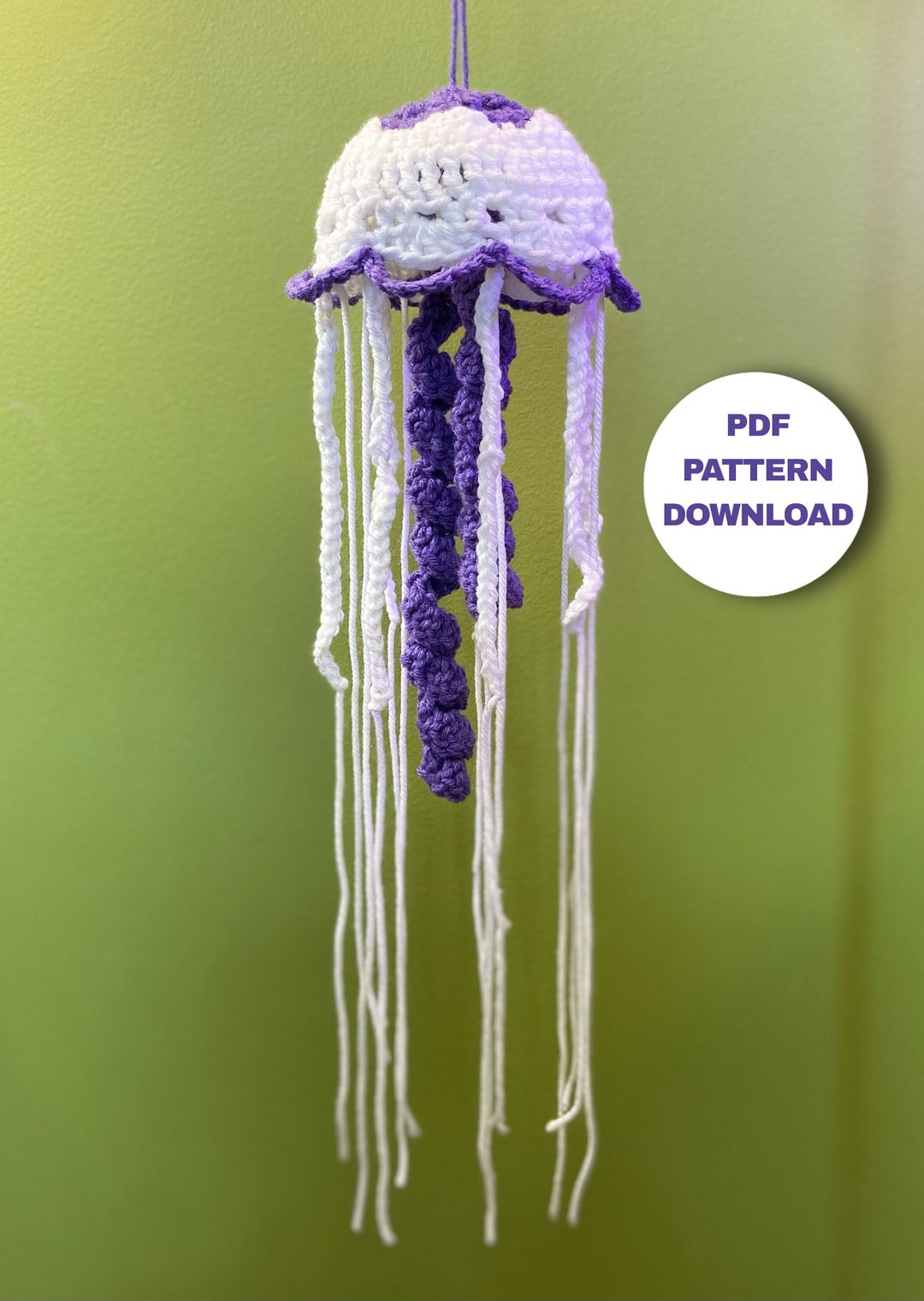 DIY Crochet Pattern Hanging Star Jellyfish - PDF Download - Etsy