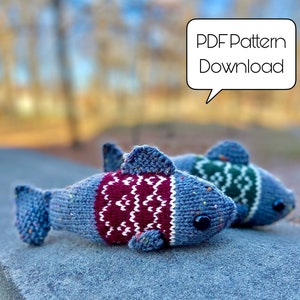 DIY Fish in a Sweater Knitting Pattern - PDF Download - Etsy