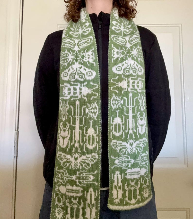 PDF Pattern - Bug Collection Double Knit Scarf - Etsy