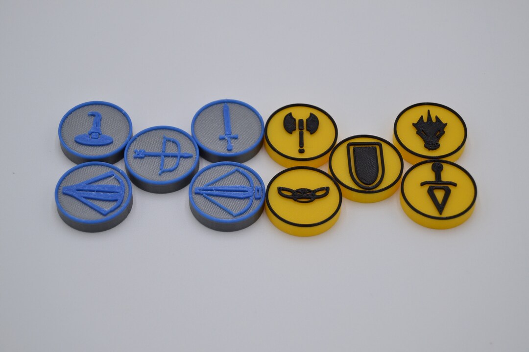 Multi-color Monster and Creature Tokens for Dungeons and Dragons or Any ...