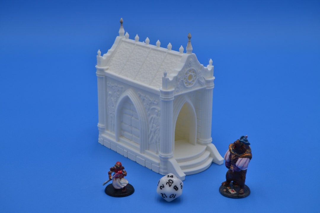 Small Mausoleum Building/terrain for TTRPG or Wargame (model by ...