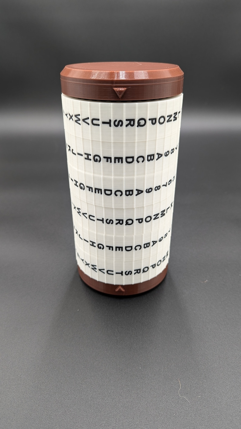 3d Printed Customizable Cryptex/puzzle Box (multiple Sizes, Letters and ...
