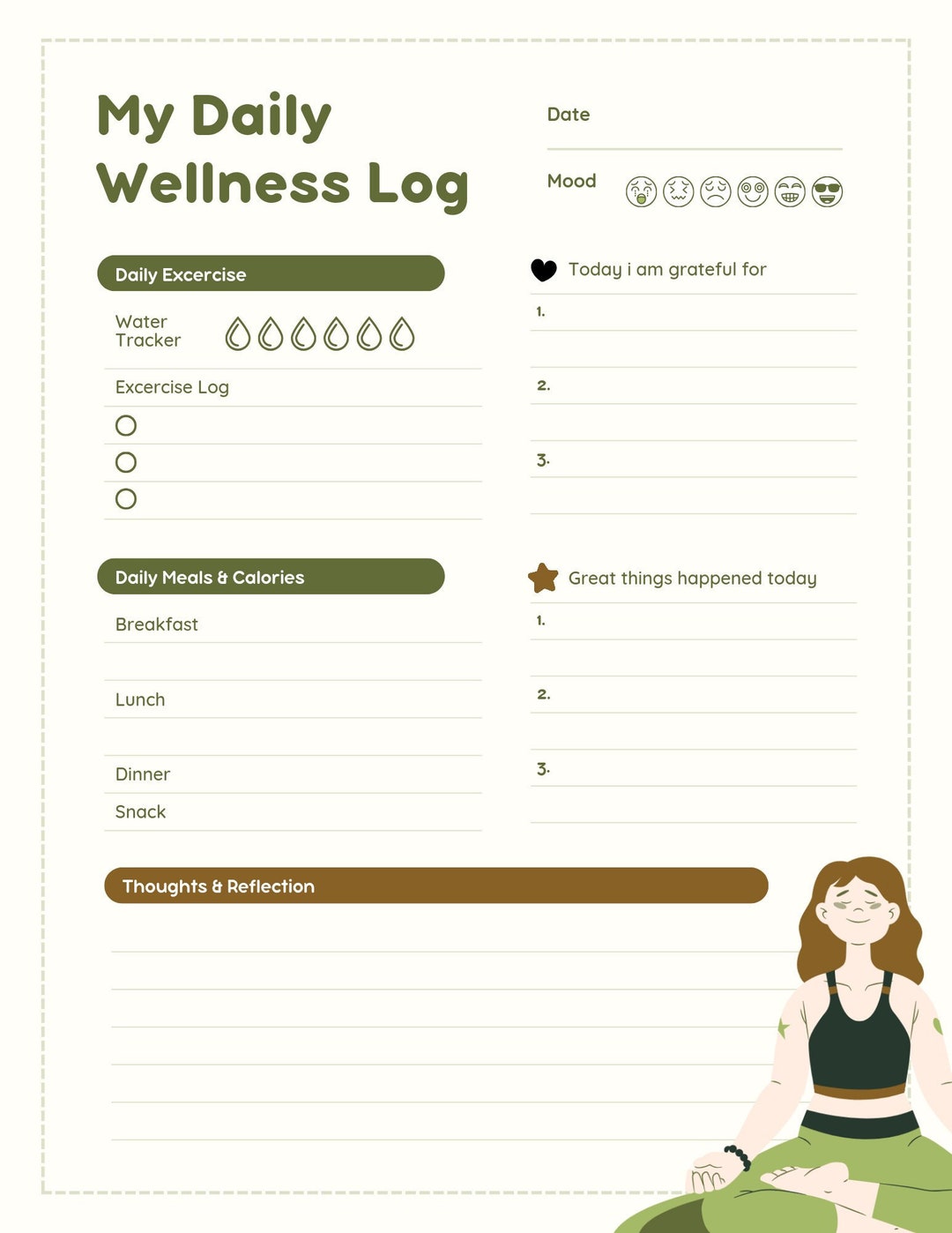 Everyday Wellness: Your Digital Daily Journal for a Healthy Life. - Etsy