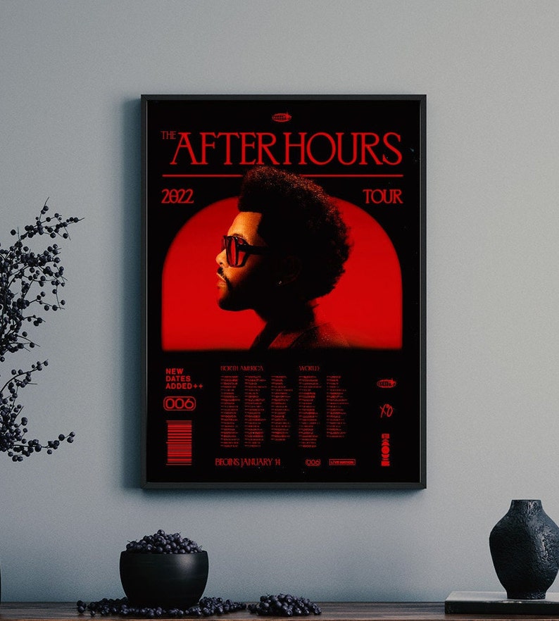 The Weeknd Tour Poster Print at Home - Etsy