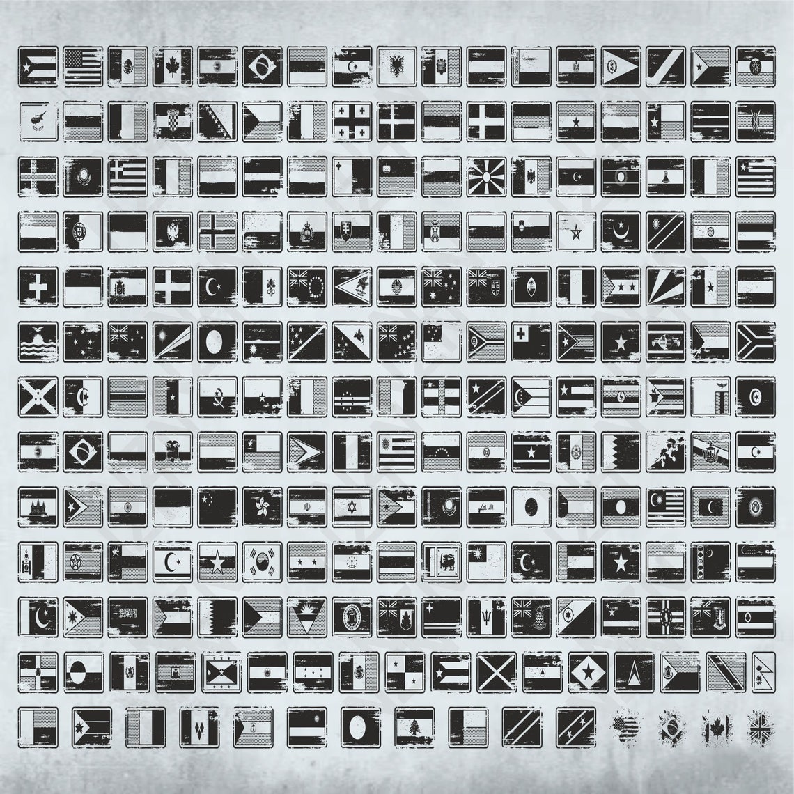 Flag SVG Bundle, Vector Files, .png, .svg, .dxf, .cdr, .ai, Ready to ...