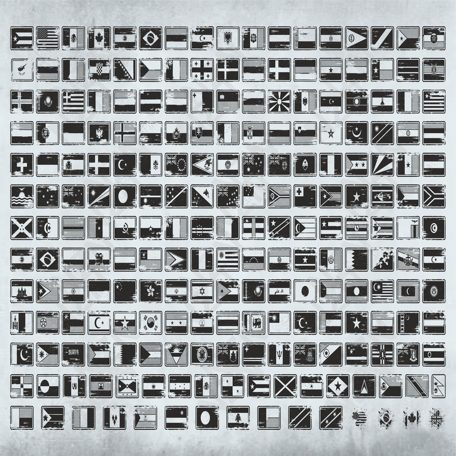 Flag SVG Bundle, Vector Files, .png, .svg, .dxf, .cdr, .ai, Ready to ...