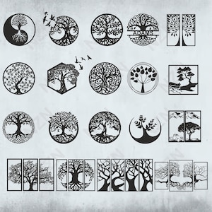 Tree of Life SVG Bundle, Vector Files, .png, .svg, .dxf, .cdr, .ai ...
