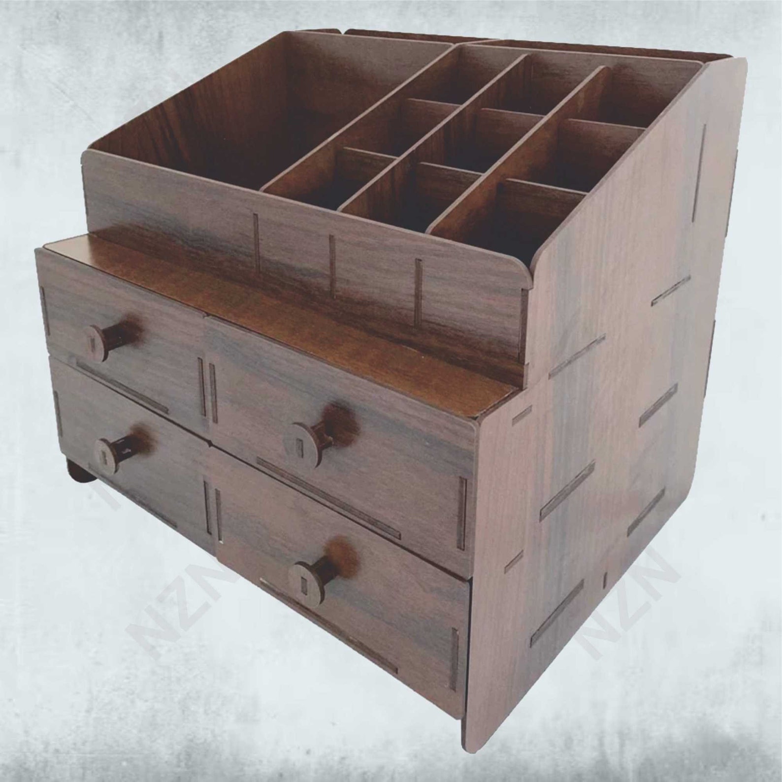 Desk Organiser Laser Cut SVG, Laser Cut Wood Organizer, Vector Files ...