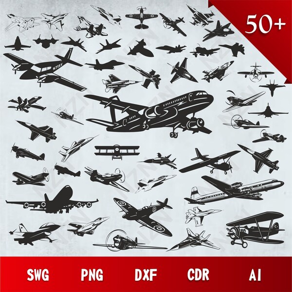 Plane Svg - Etsy