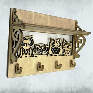 Key Holder Laser Cut SVG, Wall Key Holder, Vector Files, .png, .svg ...