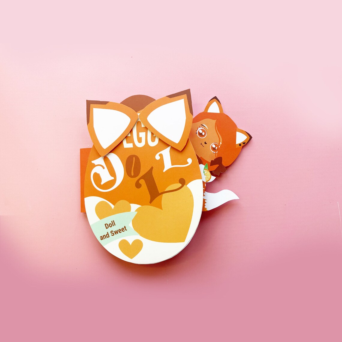 Fox Paper Doll Craft Kit Printable Paper Doll Set DIY, PDF - Etsy