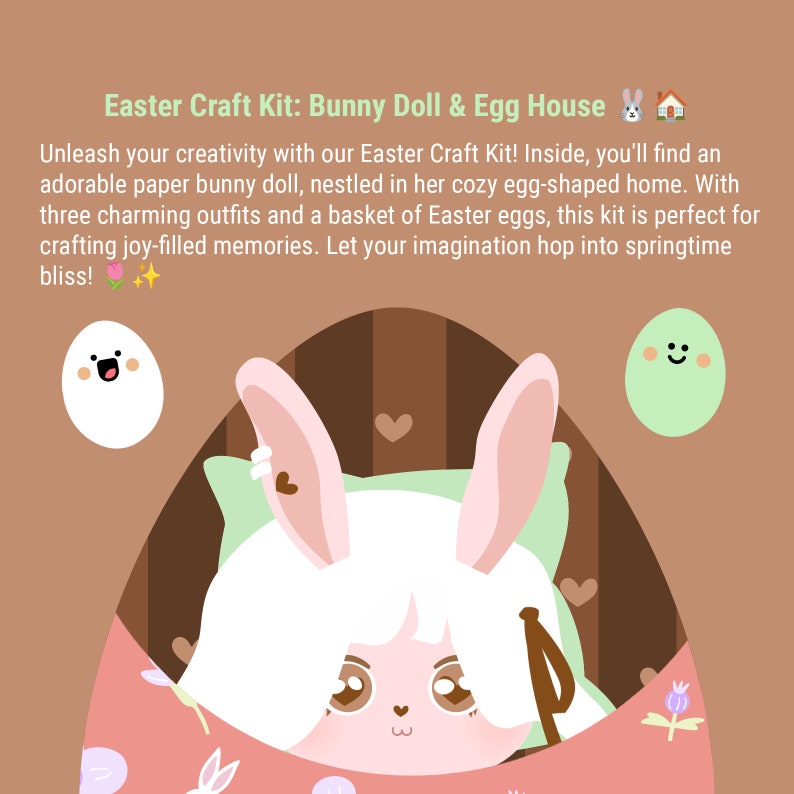 Crafty Bunny: Printable Paper Doll Set With Easter Egg House - Etsy