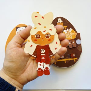 Christmas Crafting Gingerbread Girl Craft Kit: Egg-shaped Dollhouse ...