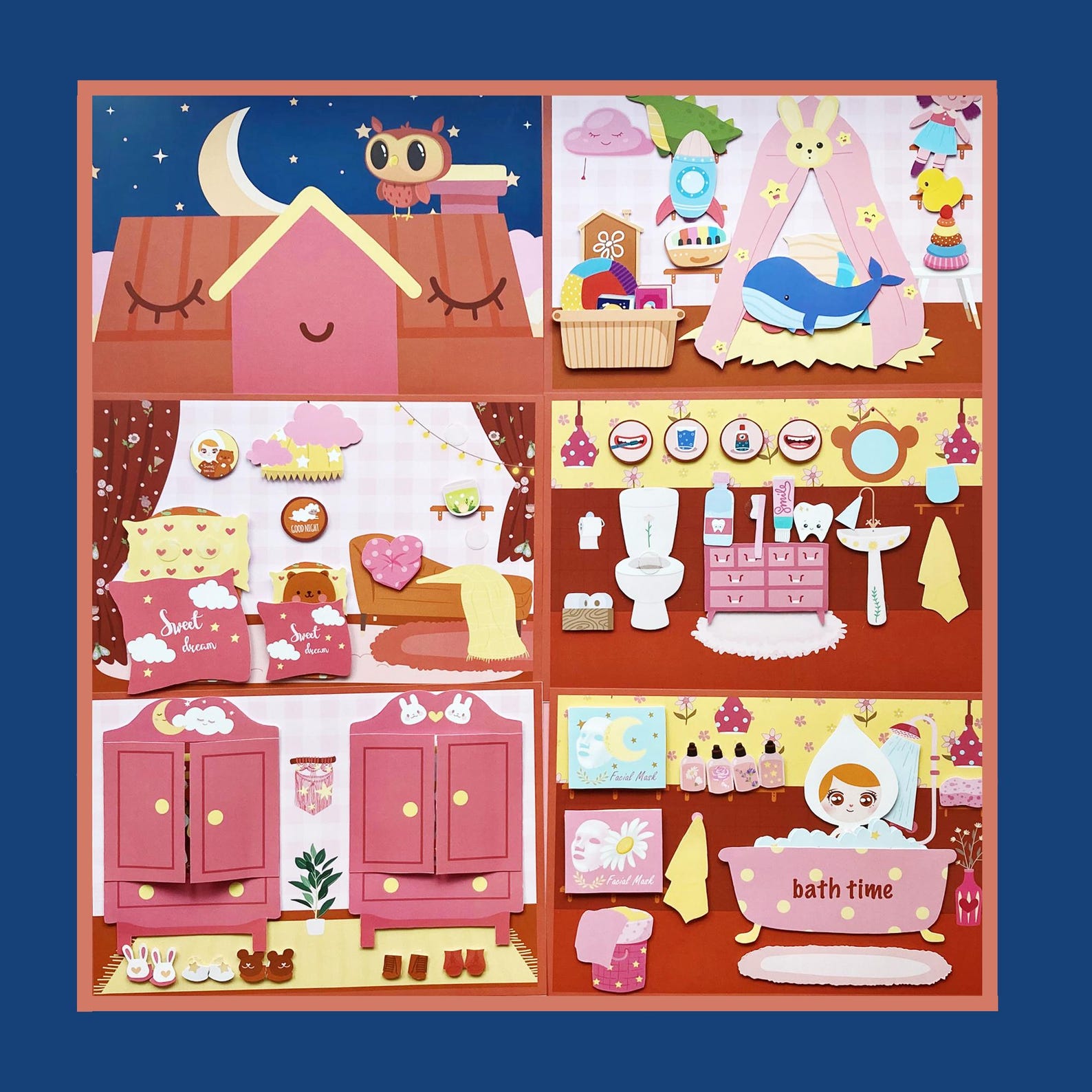 Evening Routine Paper Doll Craft Set Printable for Kids - Etsy