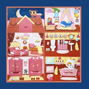 Evening Routine Paper Doll Craft Set Printable for Kids - Etsy