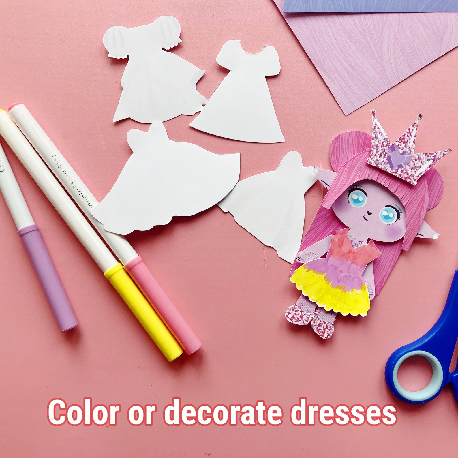 Paper Princess Doll Fashion Book Set PDF DIY - Etsy