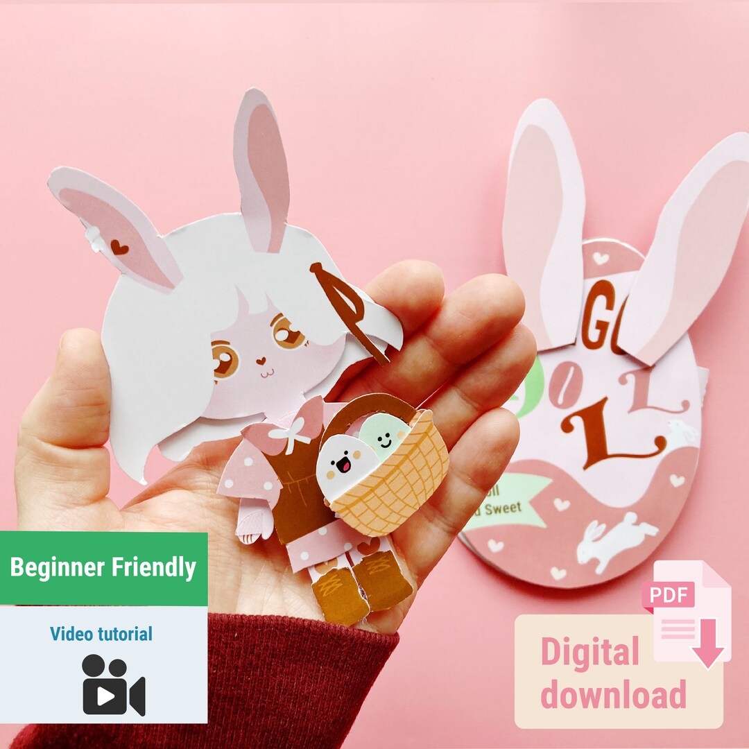 Crafty Bunny: Printable Paper Doll Set With Easter Egg House - Etsy