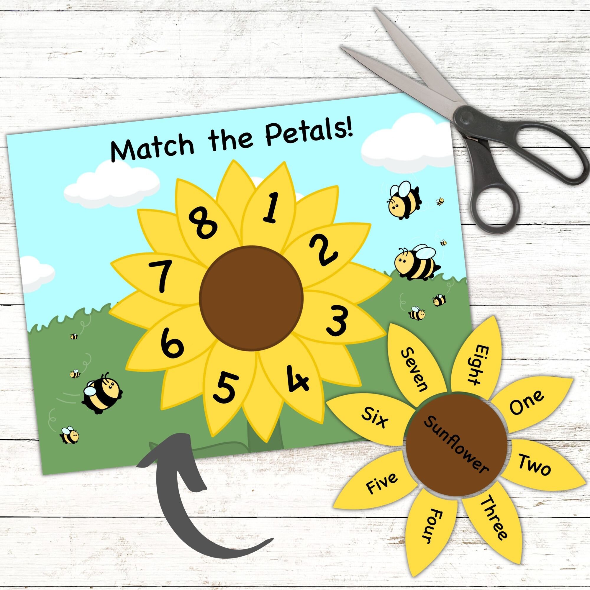 Printable Number Matching Activity, Number Matching Game for Preschool ...
