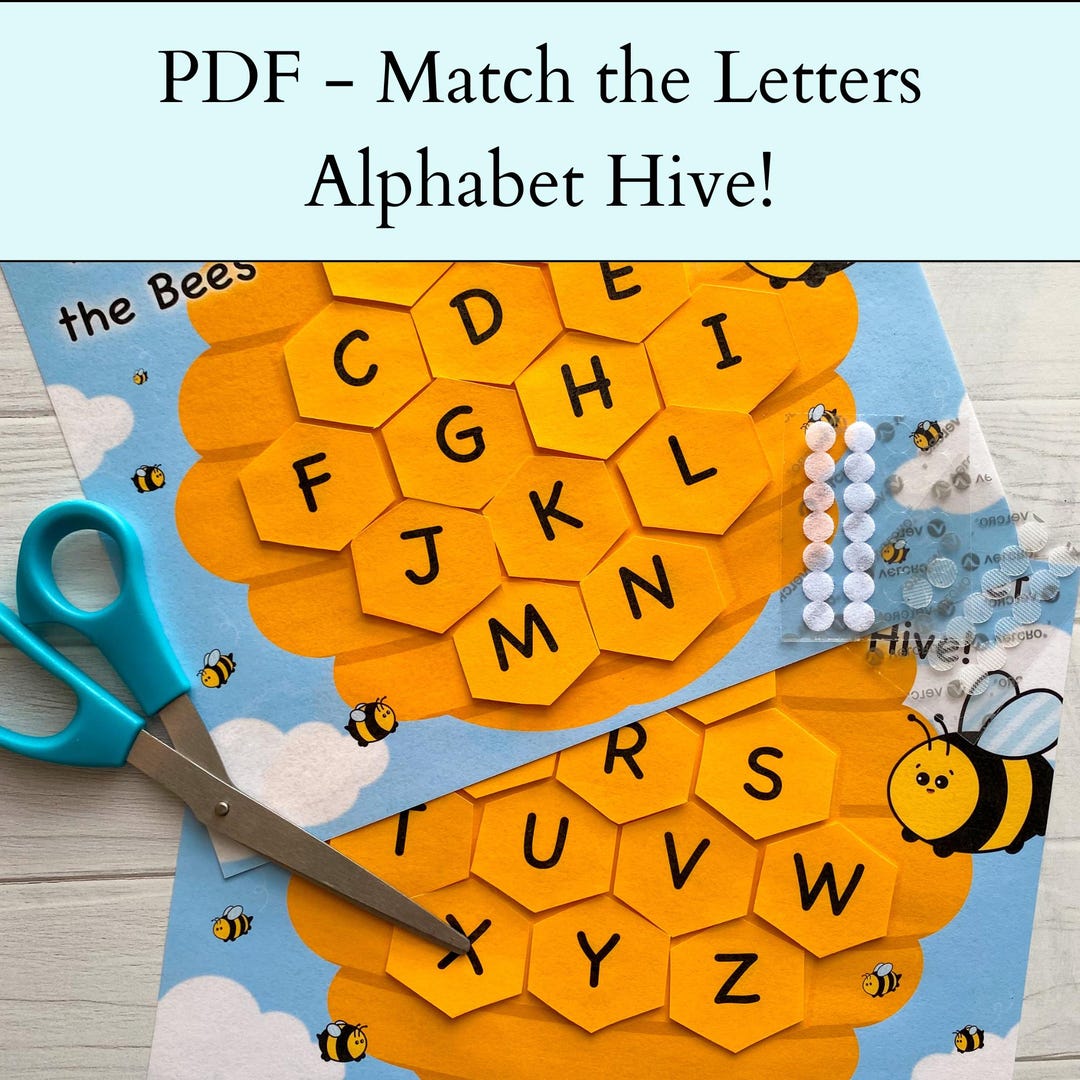 Printable Alphabet Matching Game: Educational Preschool Activity for ...
