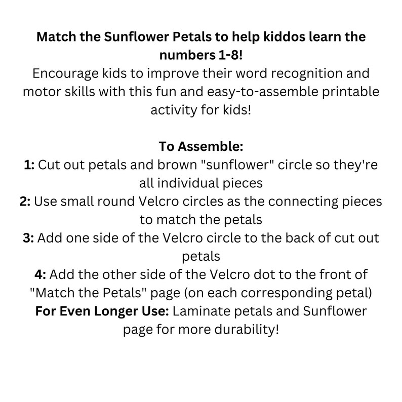 Printable Number Matching Activity, Number Matching Game for Preschool ...