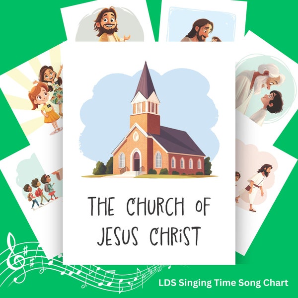 Church of Jesus Christ Singing Time Song Chart | Lds - Etsy