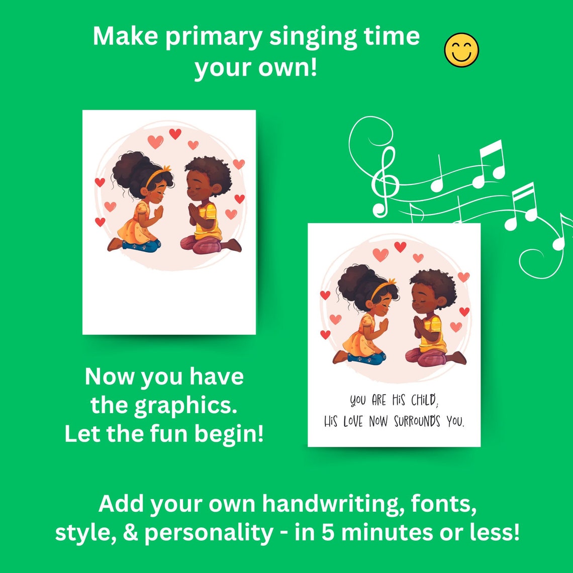 A Child's Prayer Singing Time Song Chart | LDS Primary Chorister Helps ...
