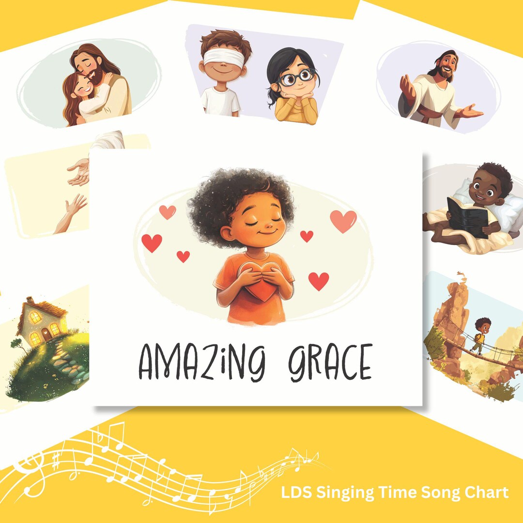 Amazing Grace Song Chart | LDS Primary Singing Time (digital Download ...