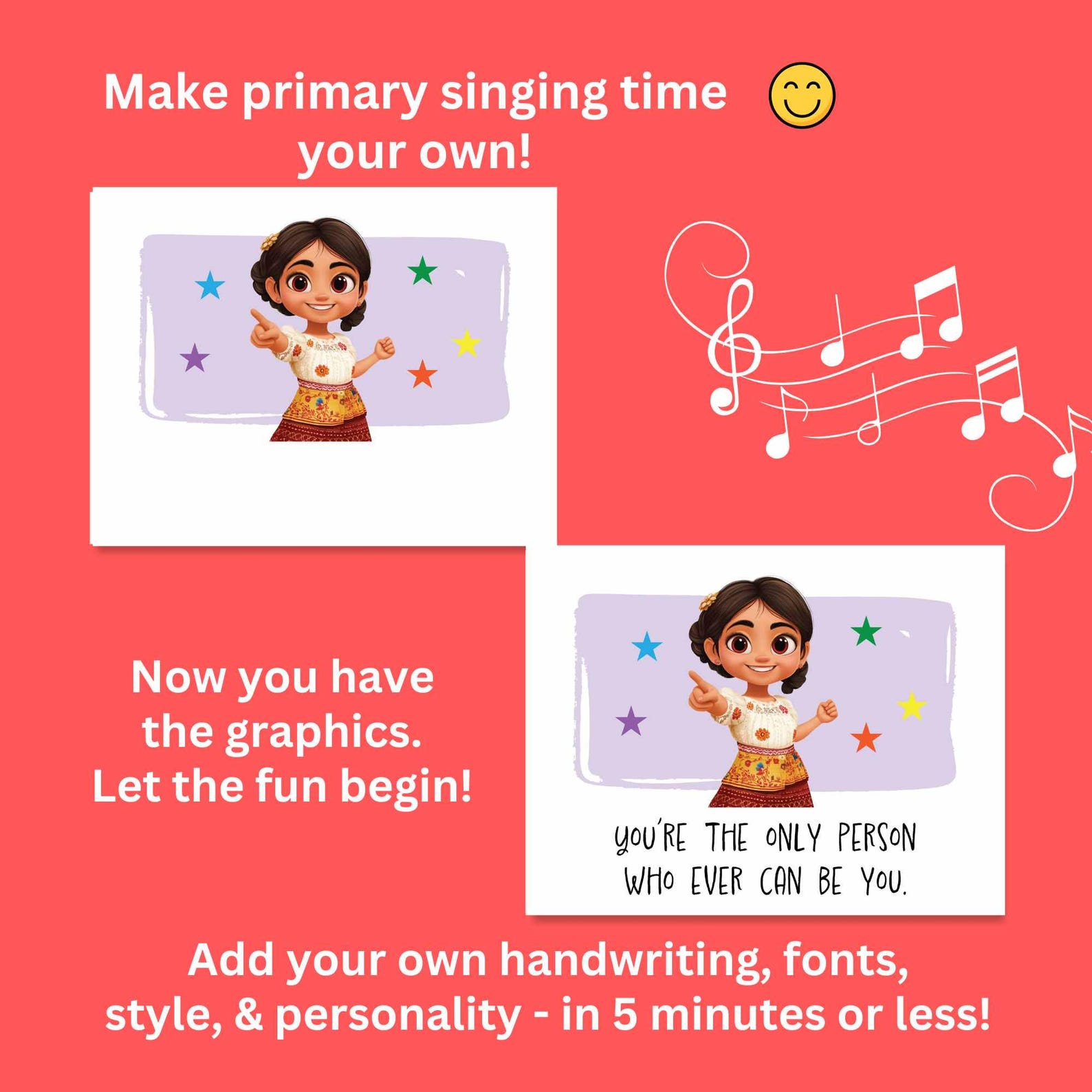 Every Star is Different Song Chart: LDS Primary Singing Time (digital ...