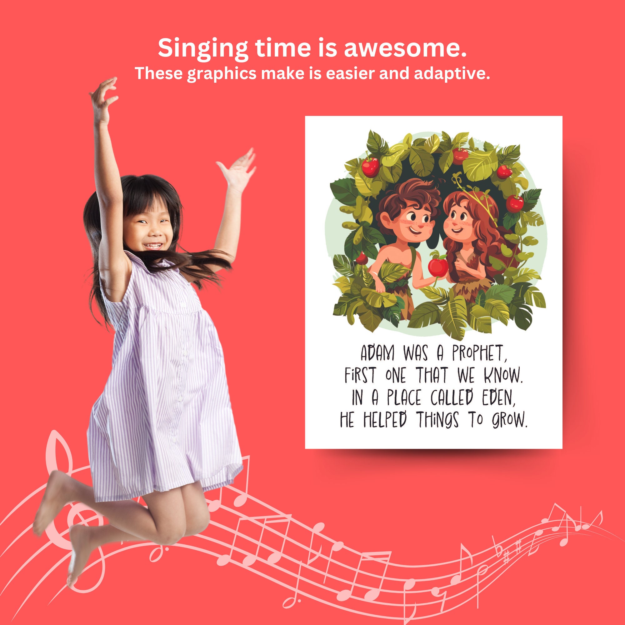 Follow the Prophet Song Chart: LDS Primary Singing Time (digital ...
