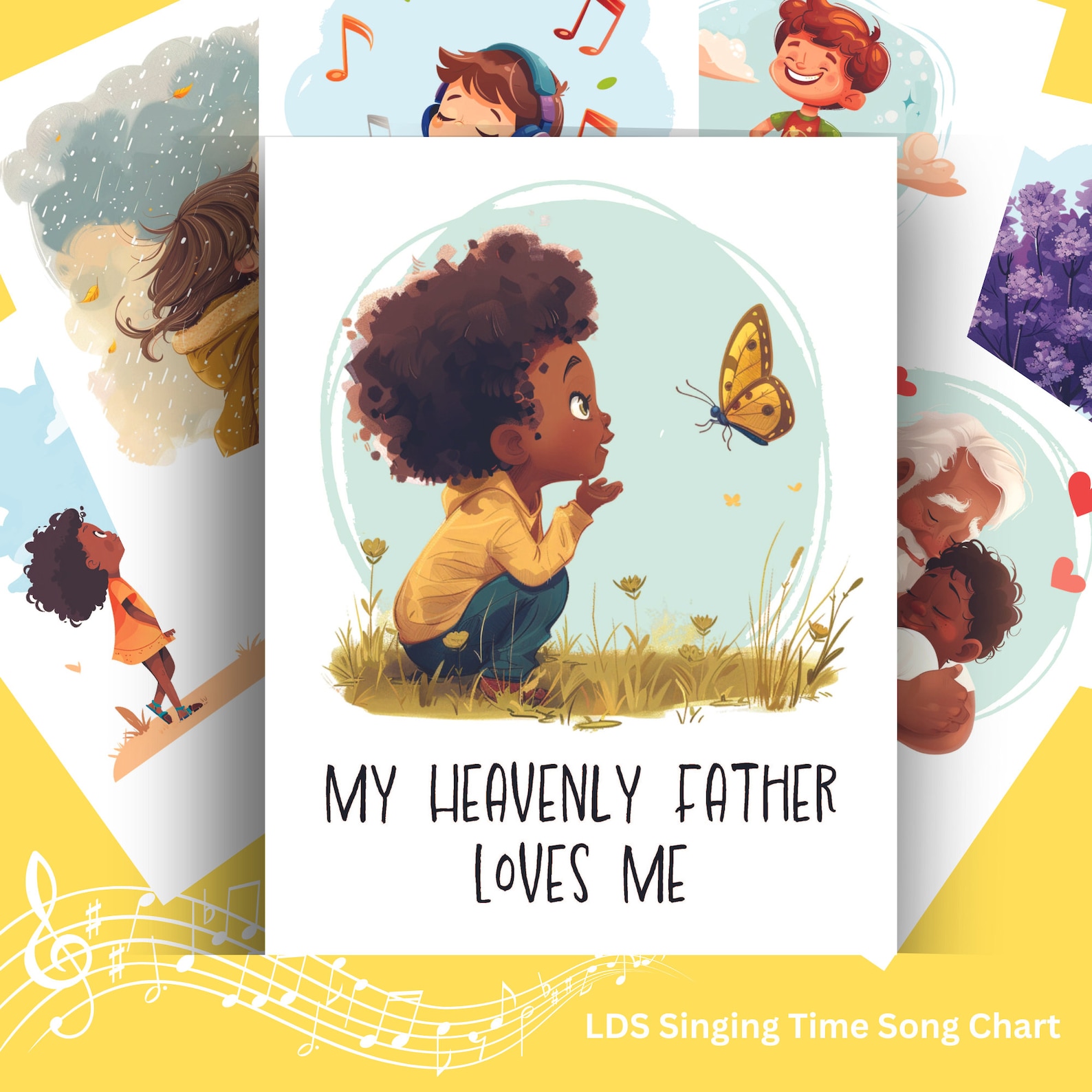 My Heavenly Father Loves Me LDS Primary Singing Time Song Chart ...