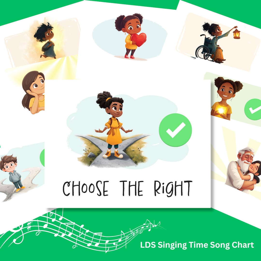 Choose the Right Song Chart: LDS Primary Singing Time (digital Download ...