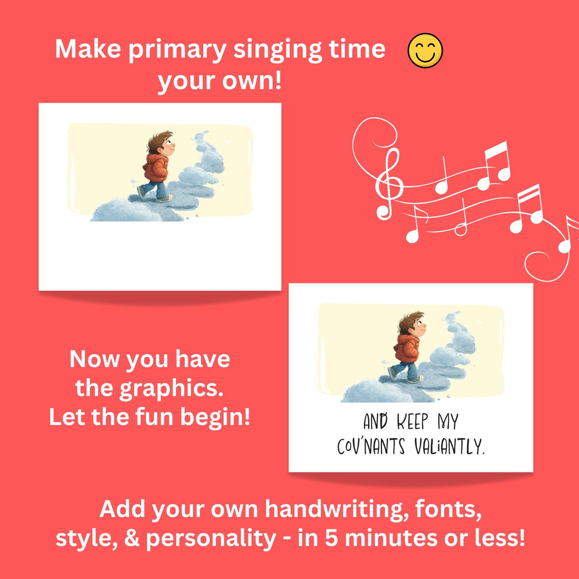 I Will Be Valiant Song Chart: LDS Primary Singing Time (digital ...
