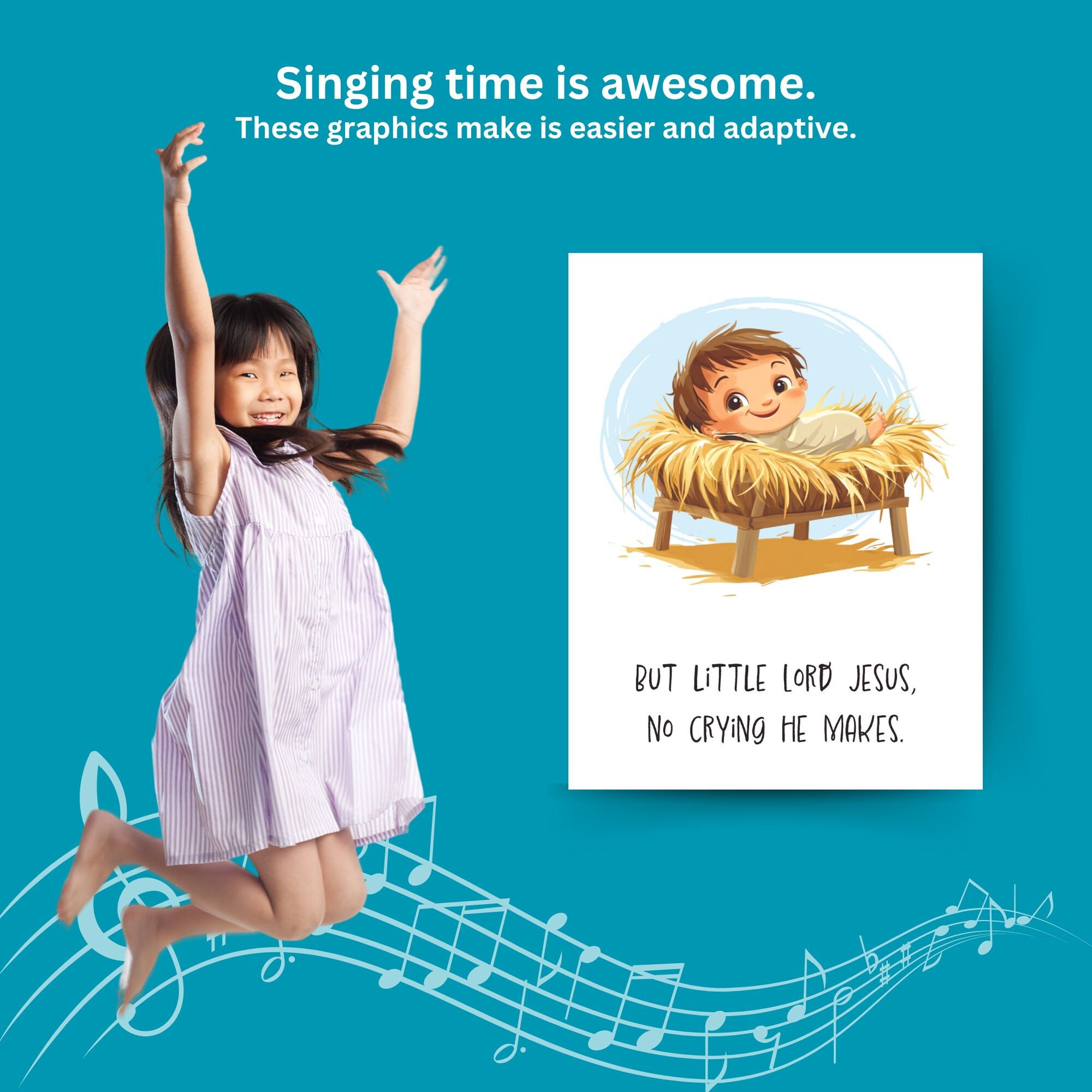 Away in A Manger Song Chart: LDS Primary Singing Time (digital Download ...